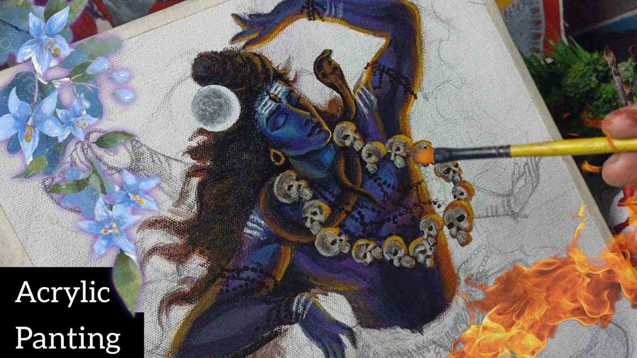 shiv ji drawing easy (tutorial) |how to draw mahadev drawing 🚩 - YouTube