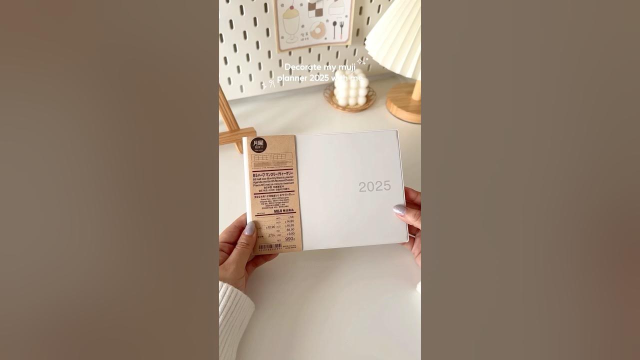 decorate my muji horizontal planner 2025 with me 🌸 - YouTube