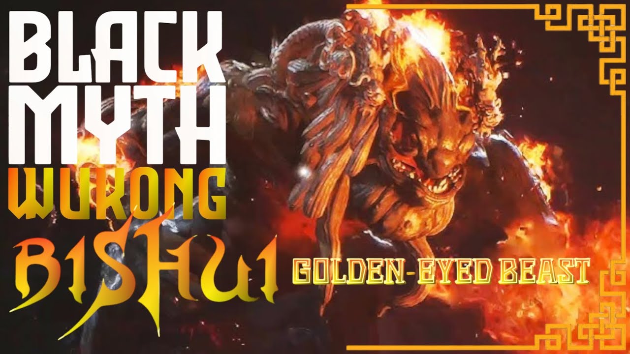 Black Myth: Wukong - Bishui Golden-Eyed Beast Boss Fight (PS5 Gameplay ...
