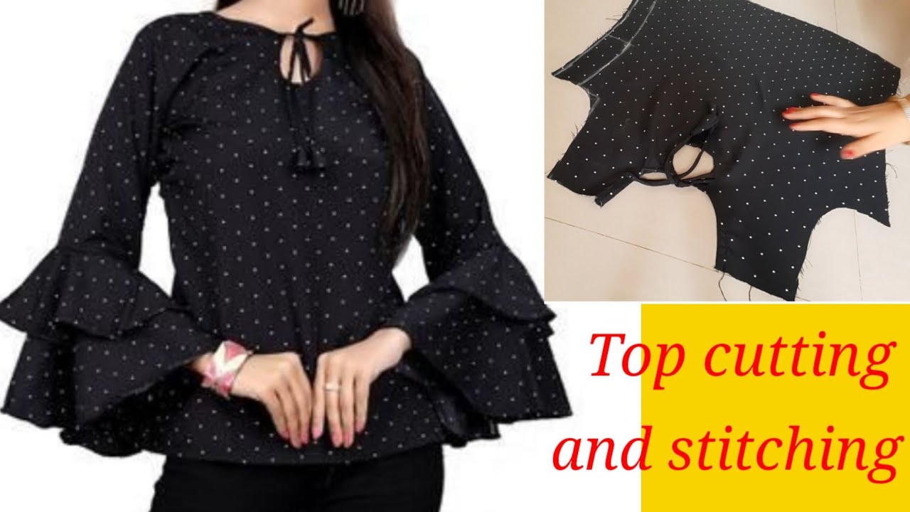 top cutting and stitching/designer top cutting/ latest top design - YouTube