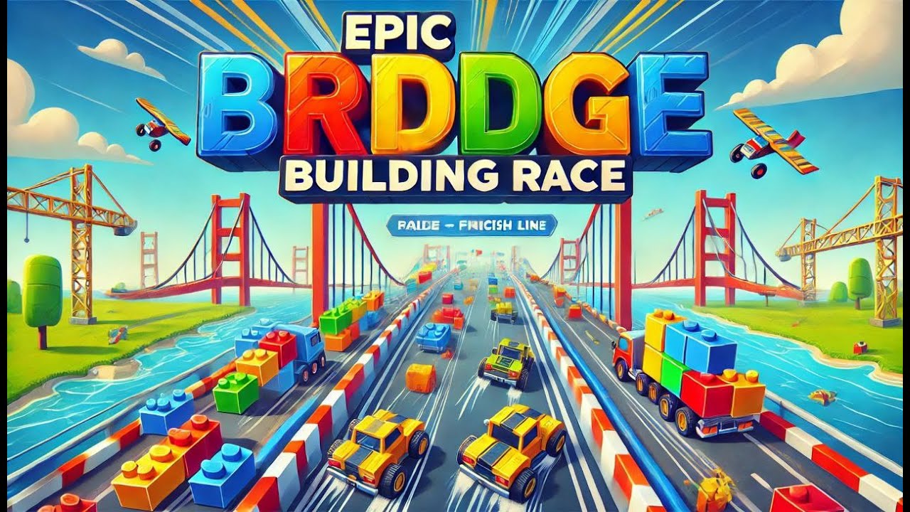 "Epic Bridge Building Race – Can You Win?" - YouTube