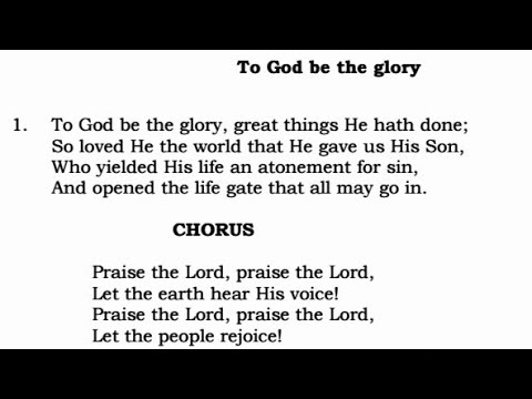 TPM English Hymn 436-Praise the Lord, praise the Lord, Let the earth ...