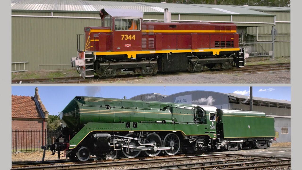 Diesel locomotive 7344+3801 Flyer transfers July 2023 - YouTube