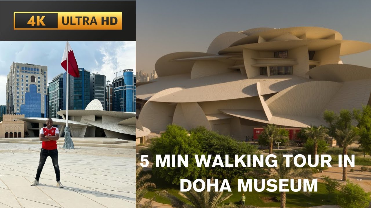 5-Min Walking Tour | Out-Side Qatar Museum & Cave of the Wonders ...
