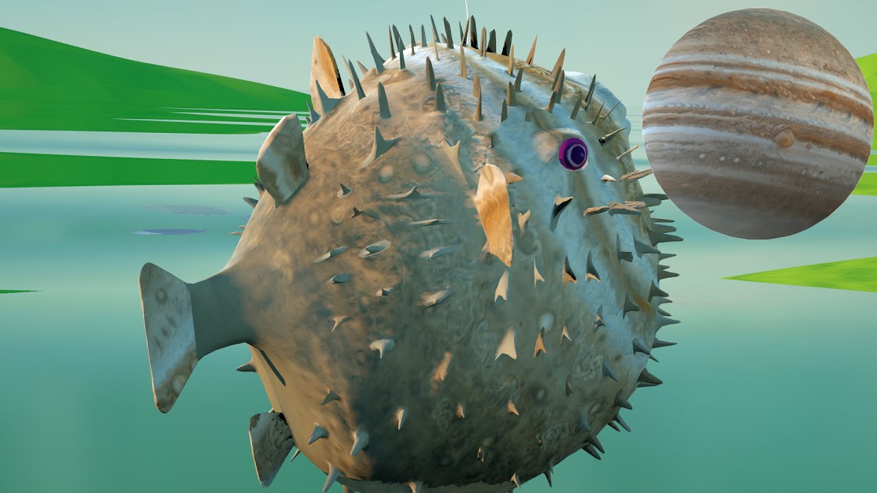 Comparison of the planets of the solar system with a fish ball The ...