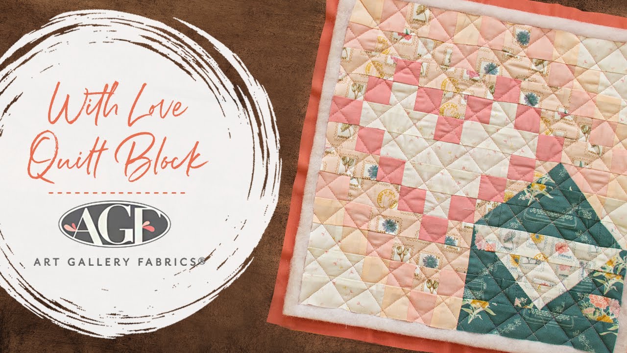 EASY Quilt Block Tutorial | How to Sew the With Love Quilt Block - YouTube