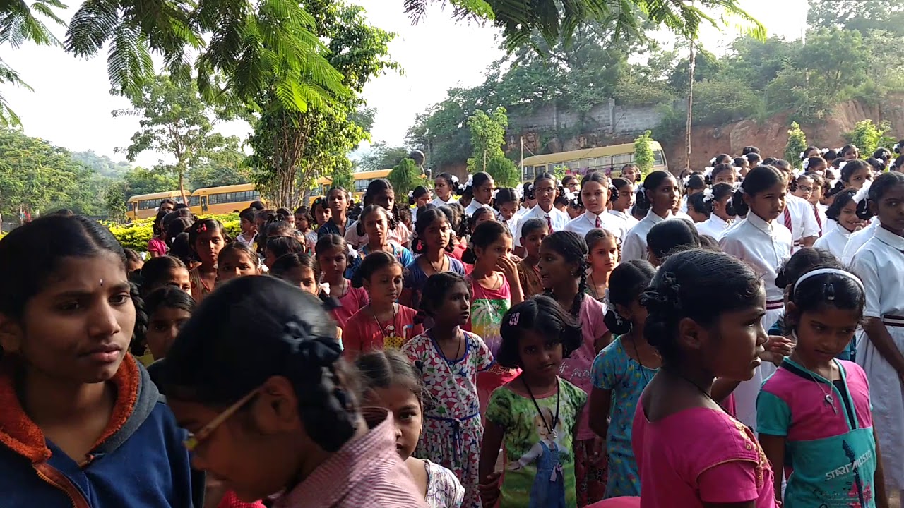 Gurukula girls school assembly - YouTube