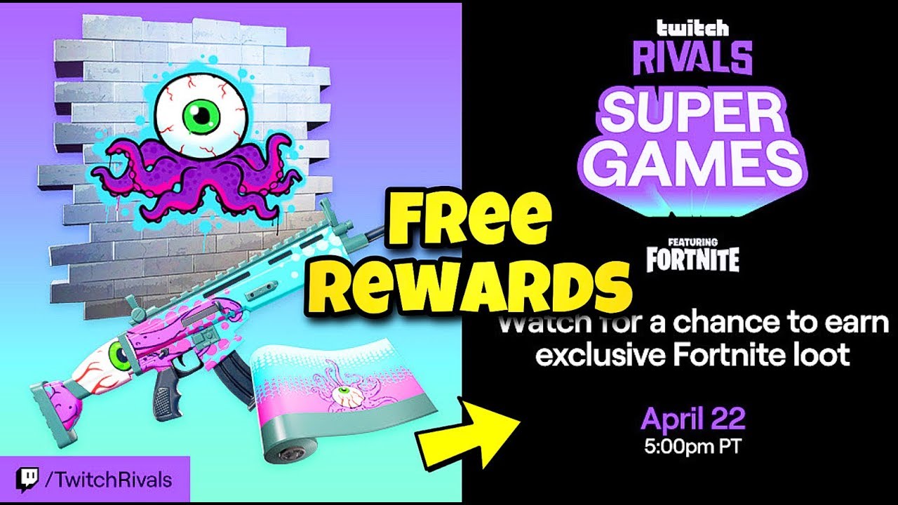 HOW TO GET FREE OCTO WRAP & SPRAY REWARDS In Fortnite! (Twitch Rivals ...