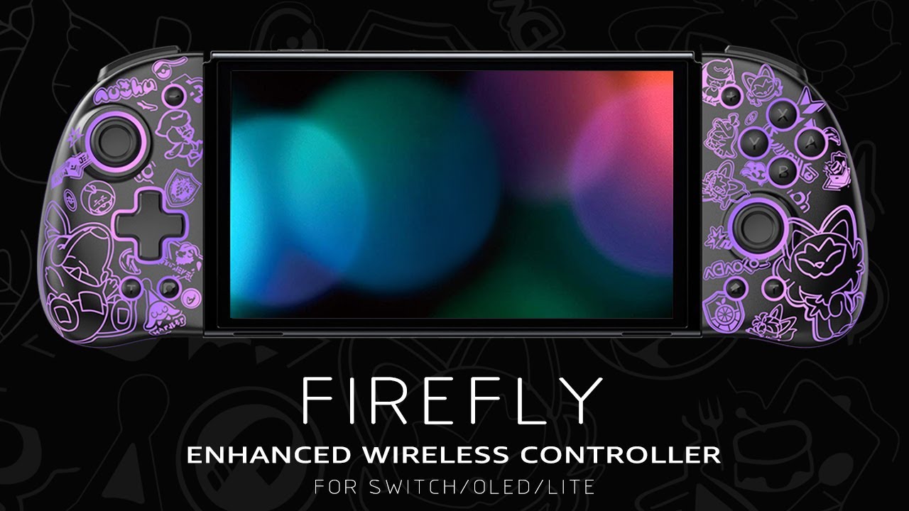 Take a look at FUNLAB LUMINOUS Switch Joypad Scarlet & Violet - YouTube