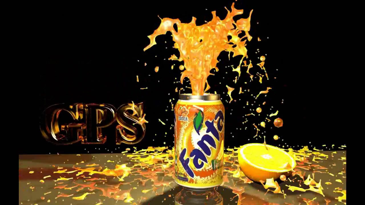 Fanta Splash - Modelada no Cinema 4D - YouTube