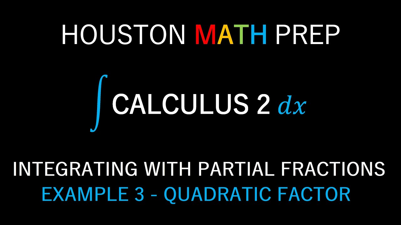 Integration By Partial Fractions (Example 3) - YouTube
