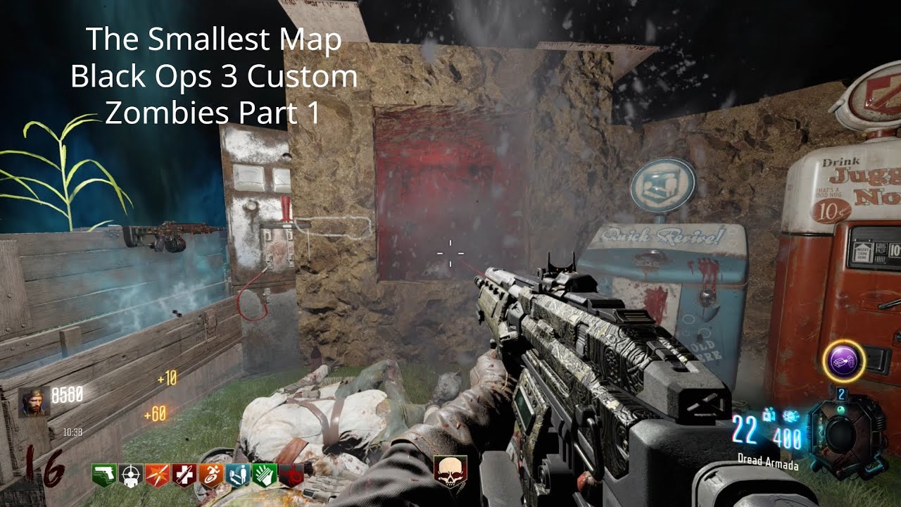 The Smallest Map - Black Ops 3 Custom Zombies Part 1 - YouTube