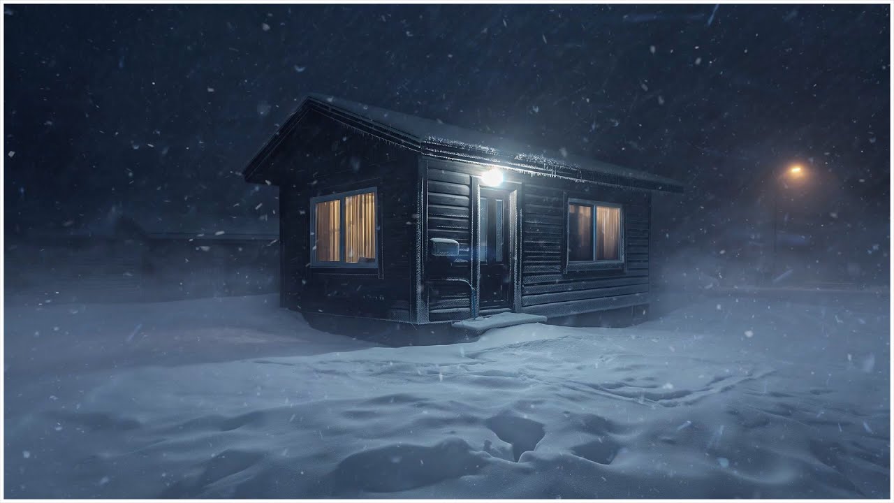Gusty Blizzard Howls & Blustering Winter Storm Winds┇Howling Snowstorm ...