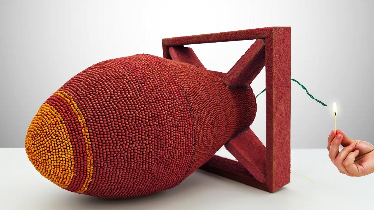 We Built a 'NUCLEAR BOMB' from Matches... Here's What Happened! ⚠️💥 ...