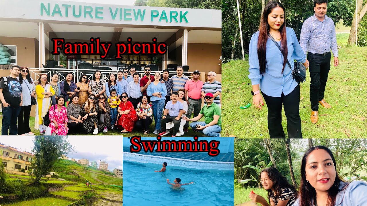 💕Nature view park मा family picnic💕swimming pool मा मस्ति। - YouTube