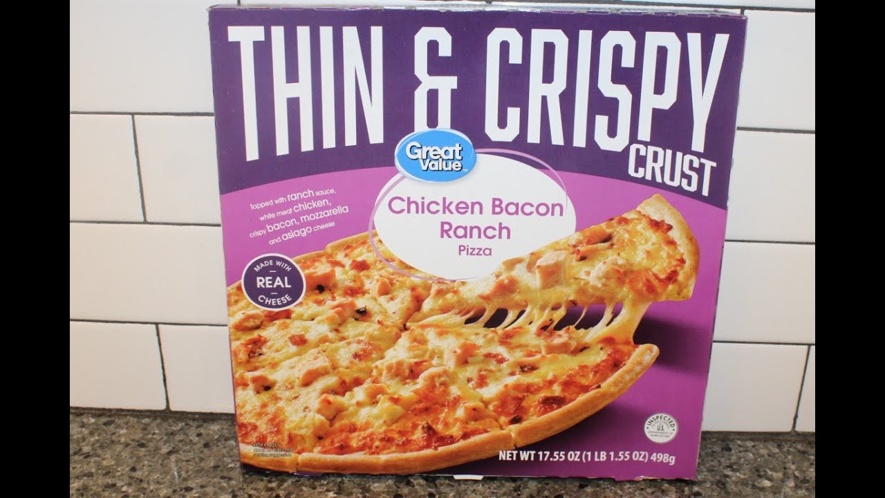 Great Value (Walmart) Thin & Crispy Chicken Bacon Ranch Pizza Review ...