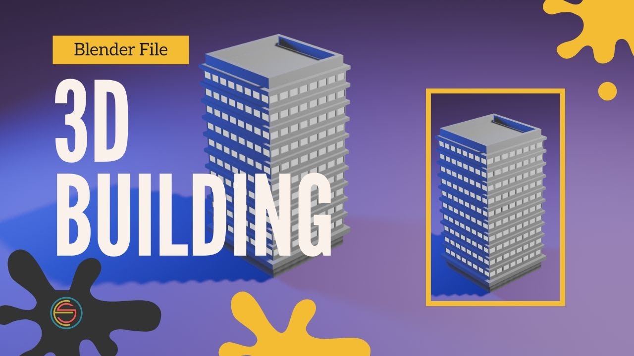 3D Building Blender File | Speed Art - YouTube