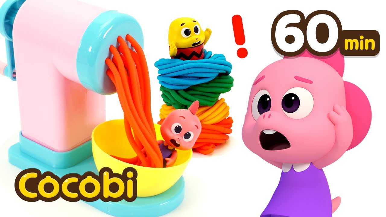 Let's Play with Rainbow Play-Doh Noodles! 🌈Color Videos For Kids ...