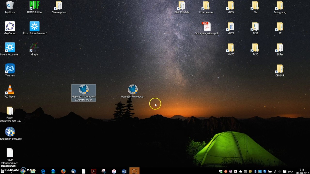 Maple installation på PC - YouTube