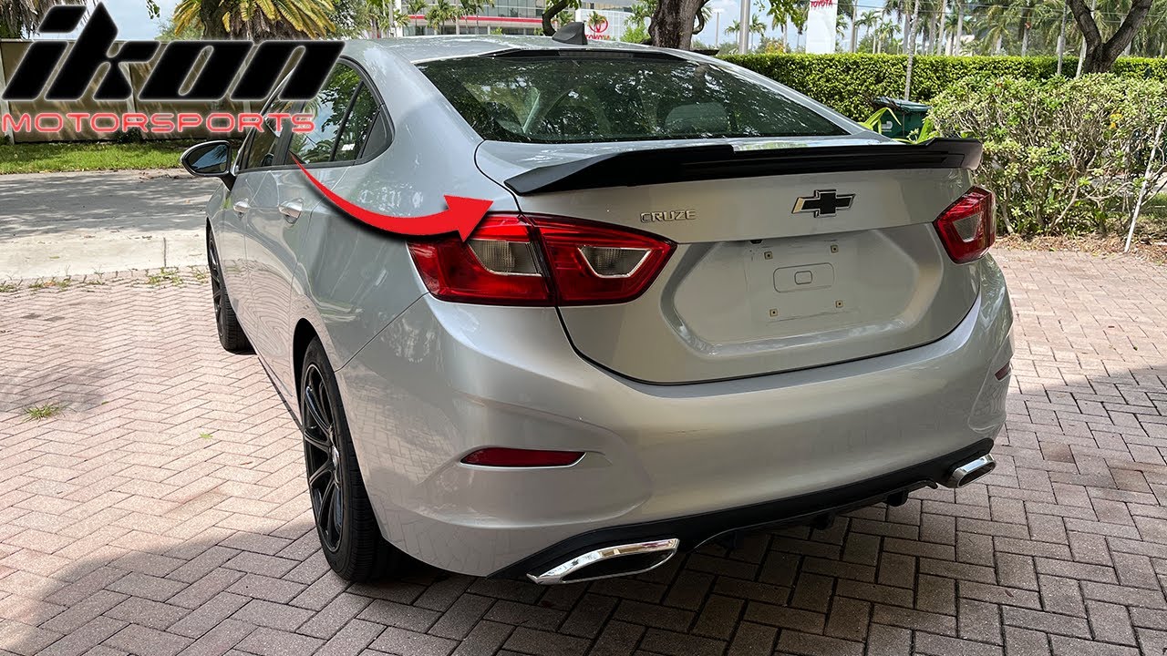 2nd gen cruze Ikon motorsports spoiler install - YouTube