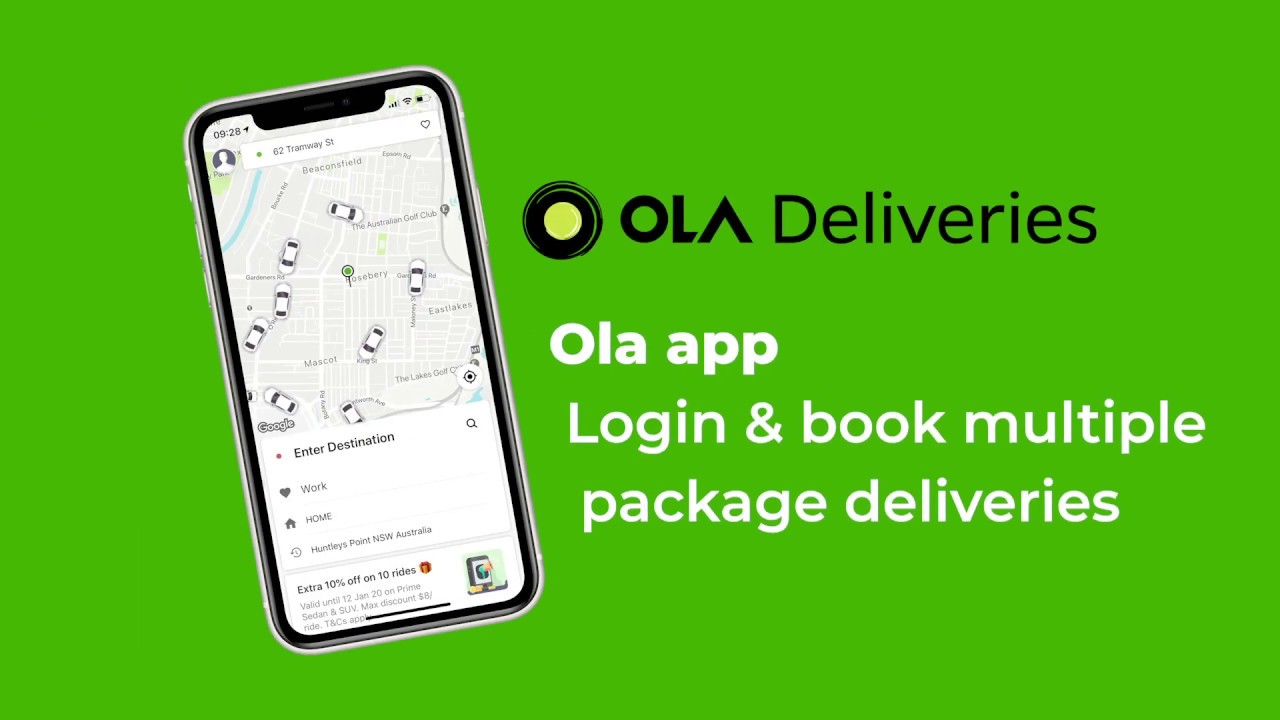 Ola Deliveries - App Login and Booking Multi-Drop Delivery - YouTube