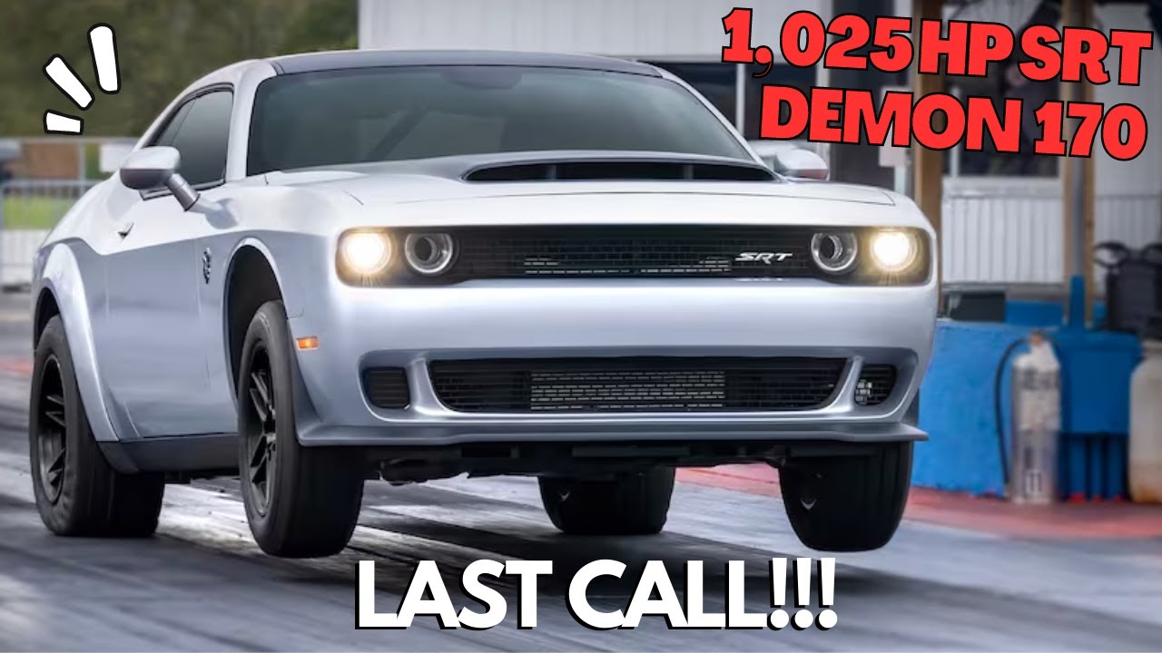 2023 Dodge Challenger SRT Demon 170 Last Call Debuts With 1,025 HP ...