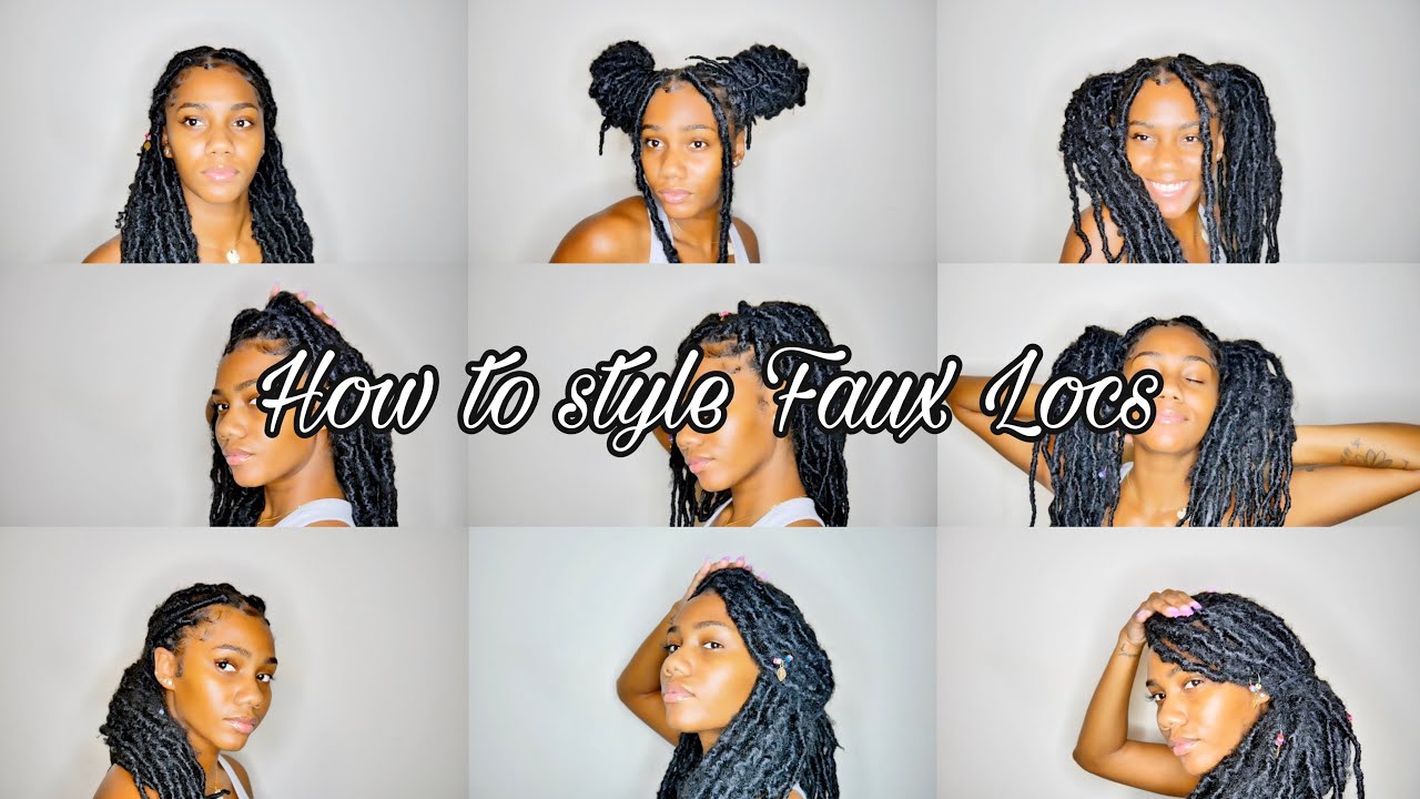 How to style faux locs | Inspiration - YouTube
