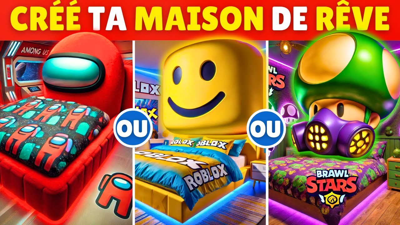 Tu préfères...? CONSTRUIS ta MAISON de RÊVE 🏡🌈🏰 - YouTube
