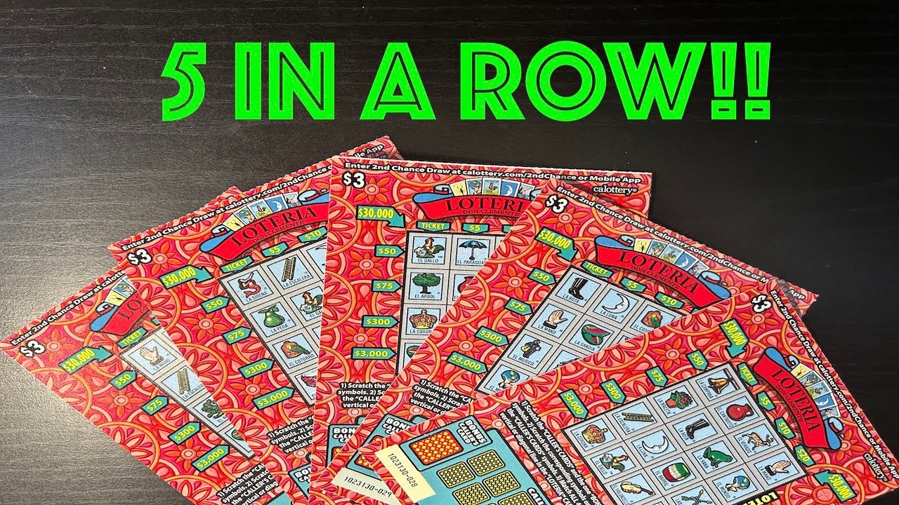 5 IN A ROW!! (LOTERIA WIN!!) | CA SCRATCHERS - YouTube