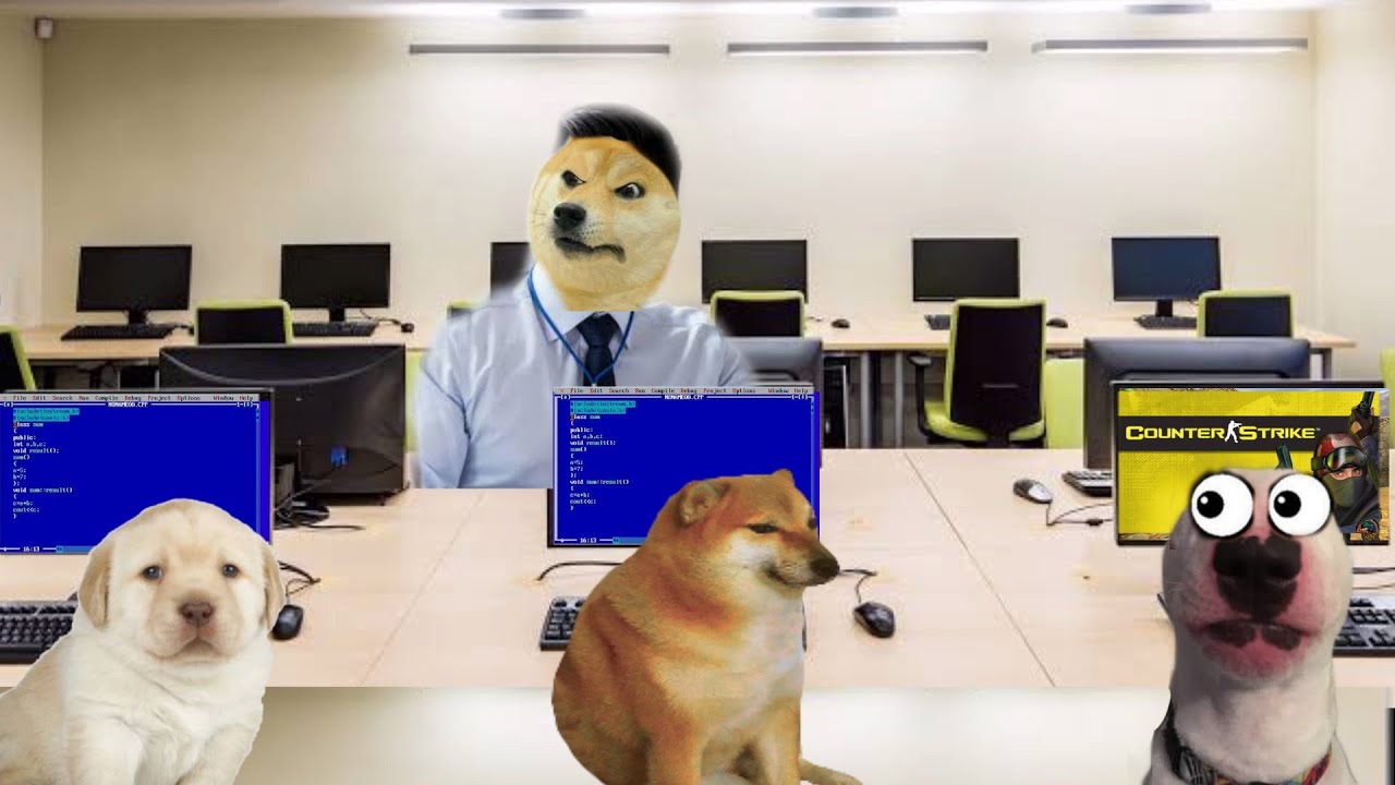 Cheems computer lab troll / cheems thalaivan - YouTube