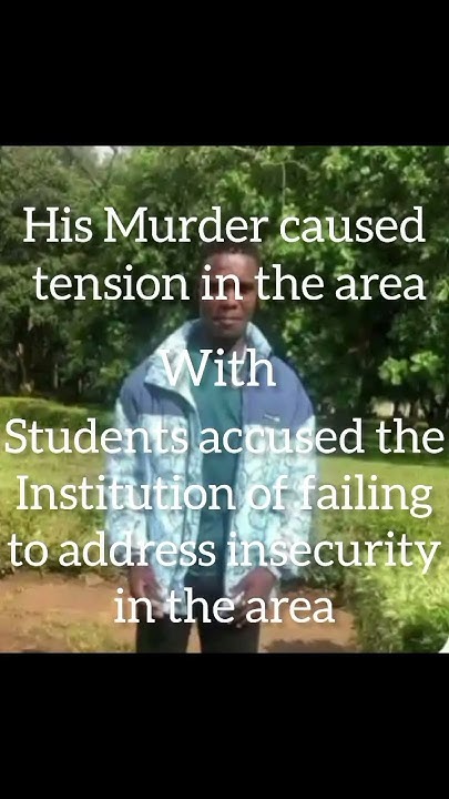 Maseno university student murder - YouTube