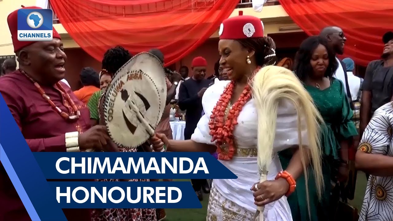 Award Winning Author, Chimamanda Conferred With Chieftaincy Title - YouTube