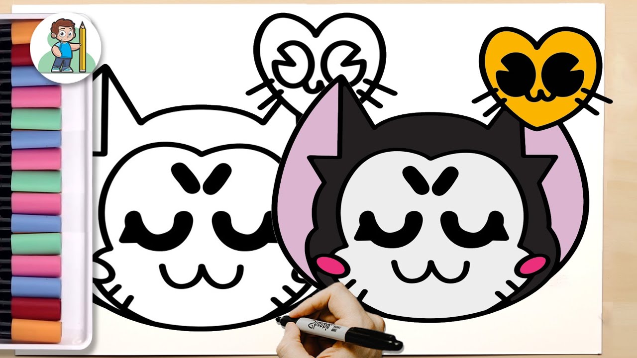 How TO Draw Kit Pin From Brawl Stars | NEW LEGENDARY BRAWLER - YouTube