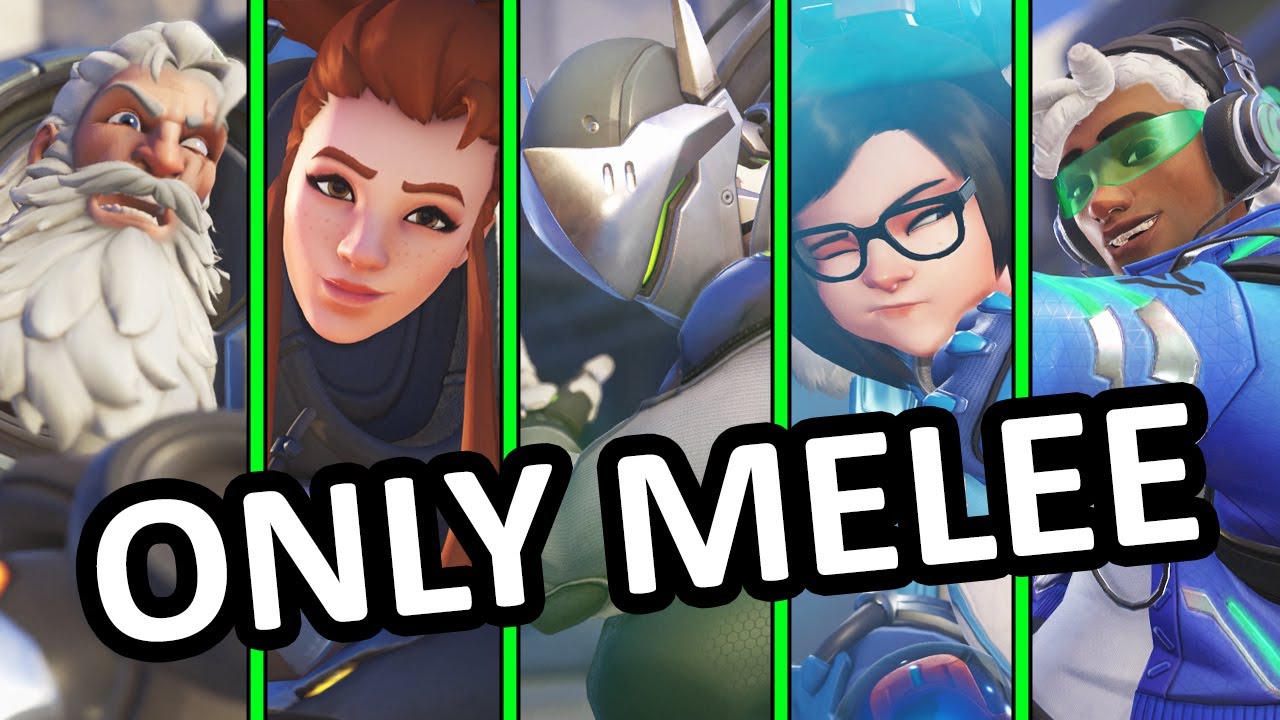 Using MELEE ONLY in Overwatch Stadium - YouTube