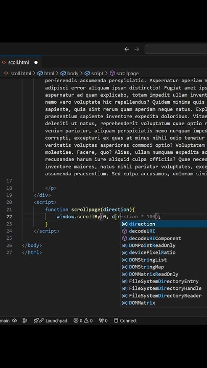 Vertically Scroll Bar Coding Learnhtml5andcss3 Javascript Programming Htmlcsswebsite Youtube
