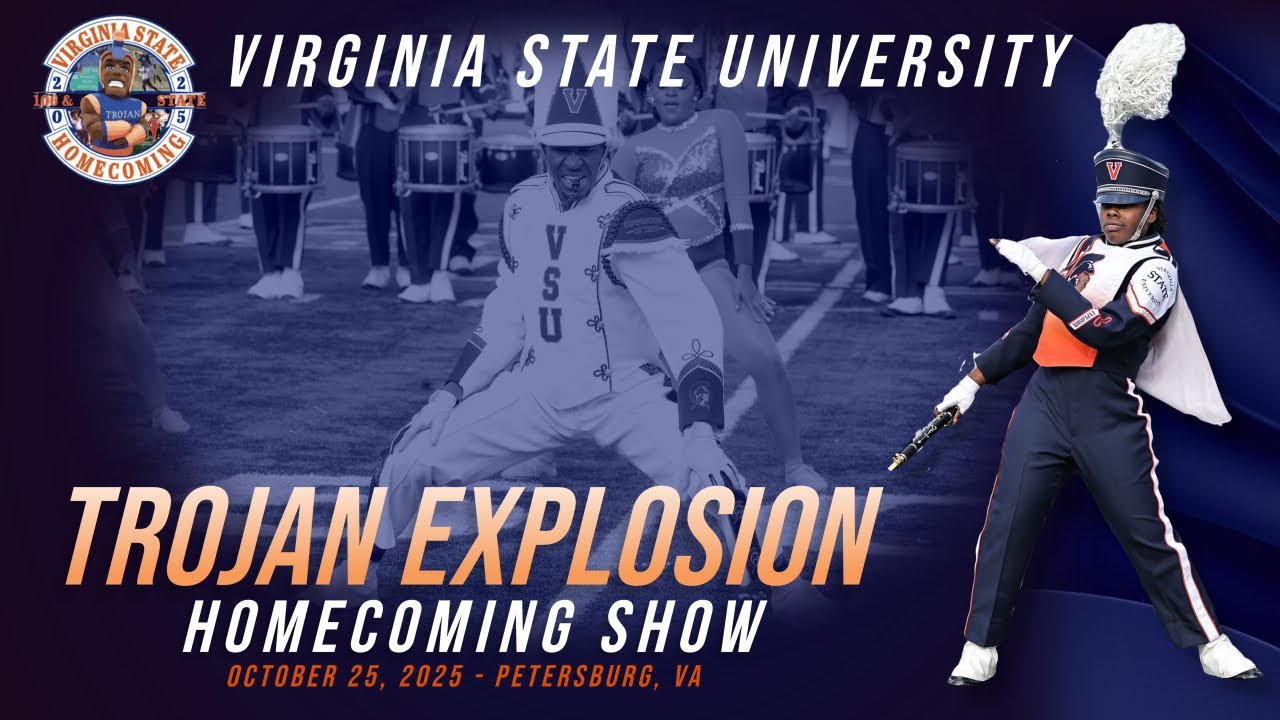 Virginia State University Trojan Explosion 2025 Homecoming Halftime ...