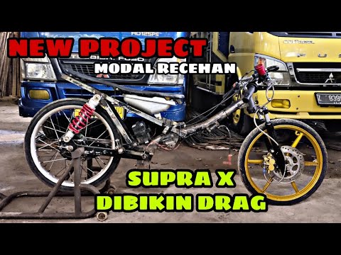 MODIFIKASI FRAME SUPRA X || DIBIKIN MOTOR DRAG #fyp #dragliar #motordrag #balapliar #suprax #motor
