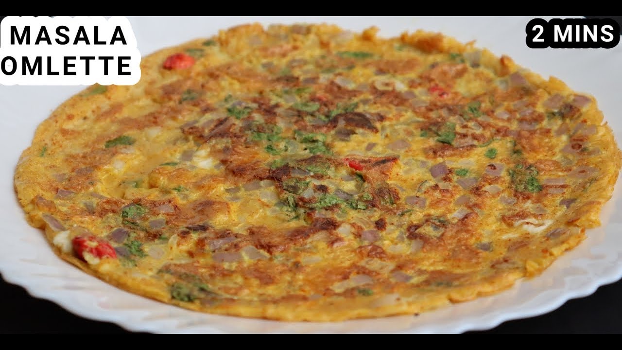 Indian Masala Omelette Recipe | Egg Masala| Indian Street Food Recipe ...