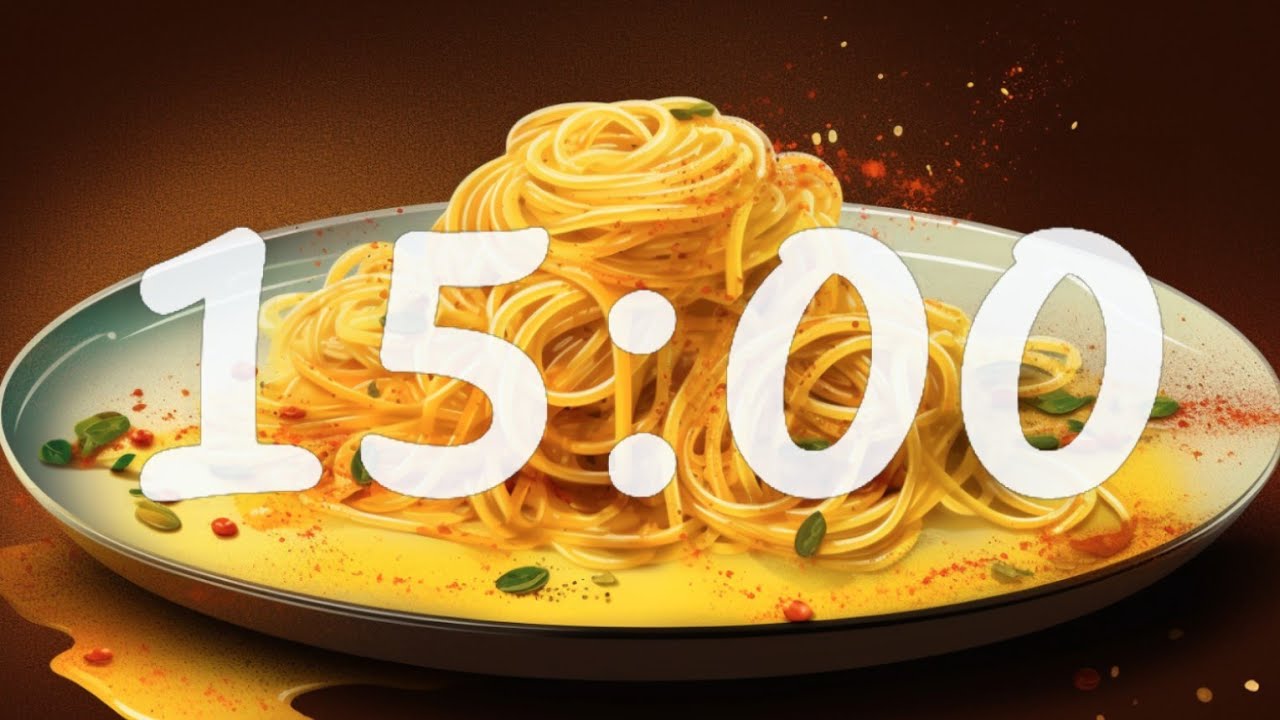 15 Minute Timer Spaghetti - YouTube