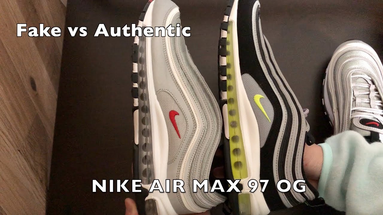 【Fake vs Authentic】Nike Air Max 97 OG / エアマックス97 フェイクと本物を比較したやつ - YouTube
