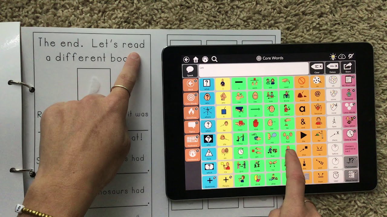 AAC + Reading! "DIFFERENT" with Snap Core First - YouTube