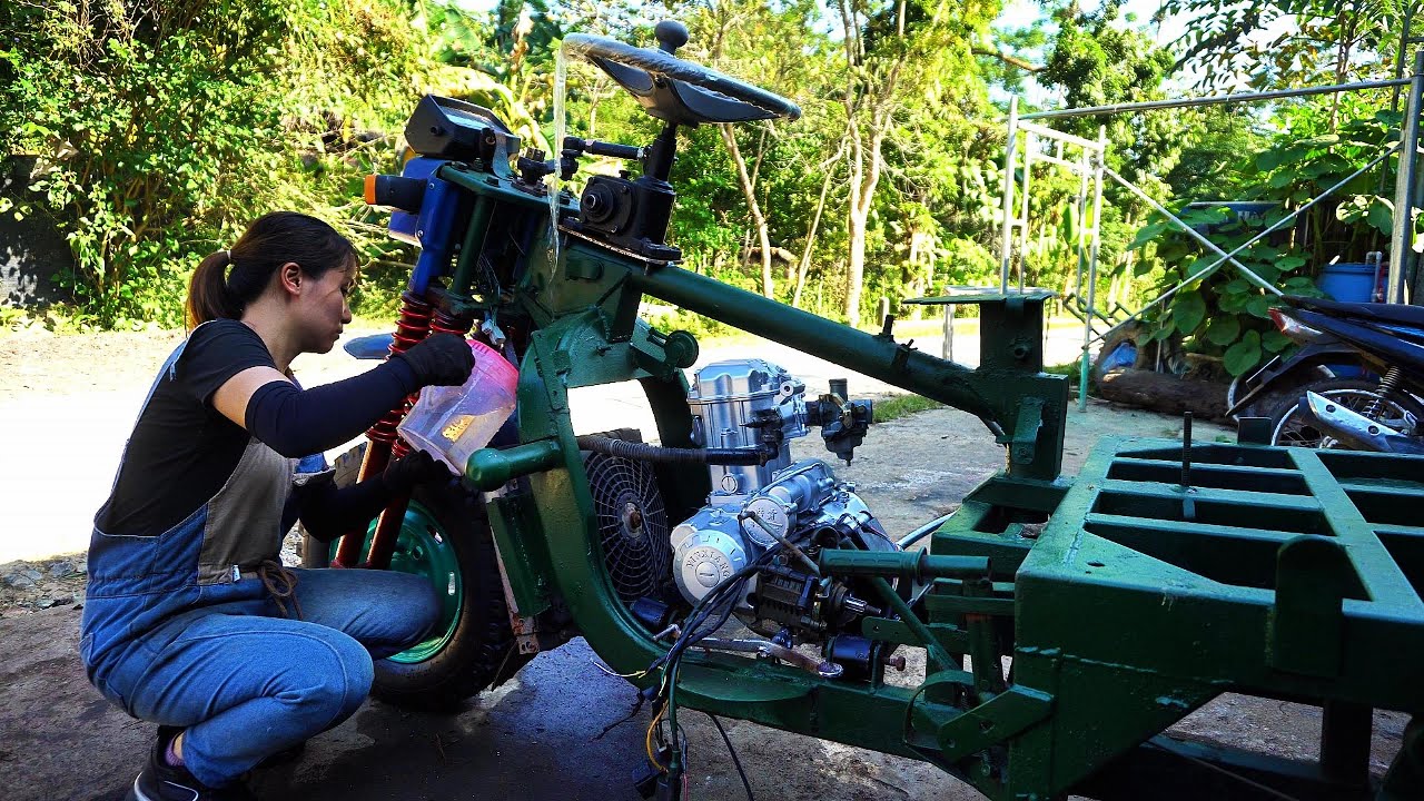 Completely restore severely damaged three-wheeled vehicles. Part 3 ...