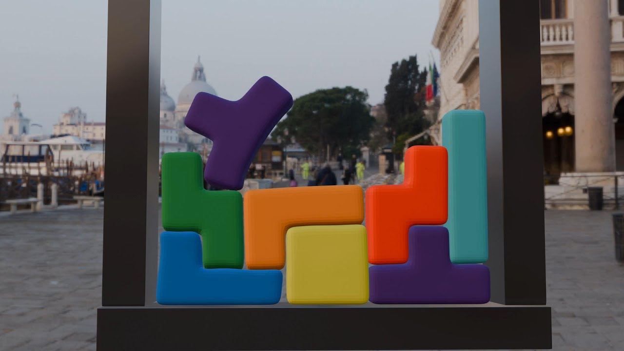 Tetris Softbody Simulation Sunrise in Venice Relax - YouTube