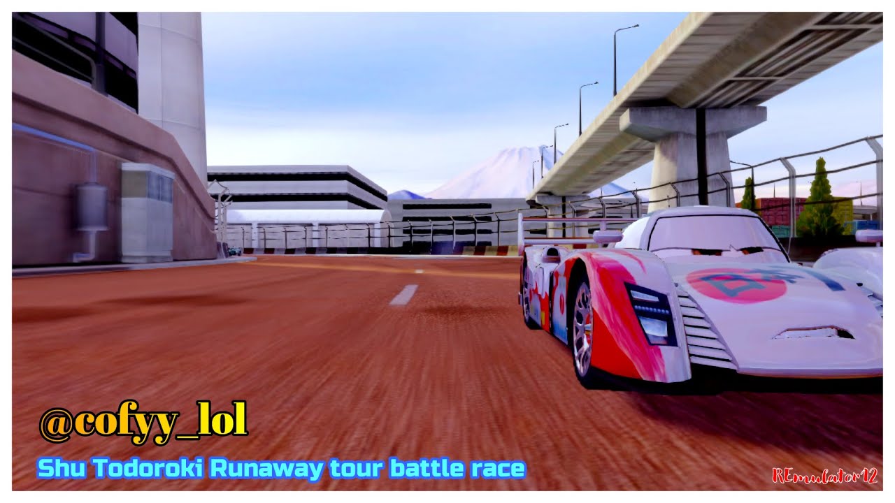 Cars 2 The Video Game | Shu Todoroki - Battle Race | Runway Tour 1 Lap ...