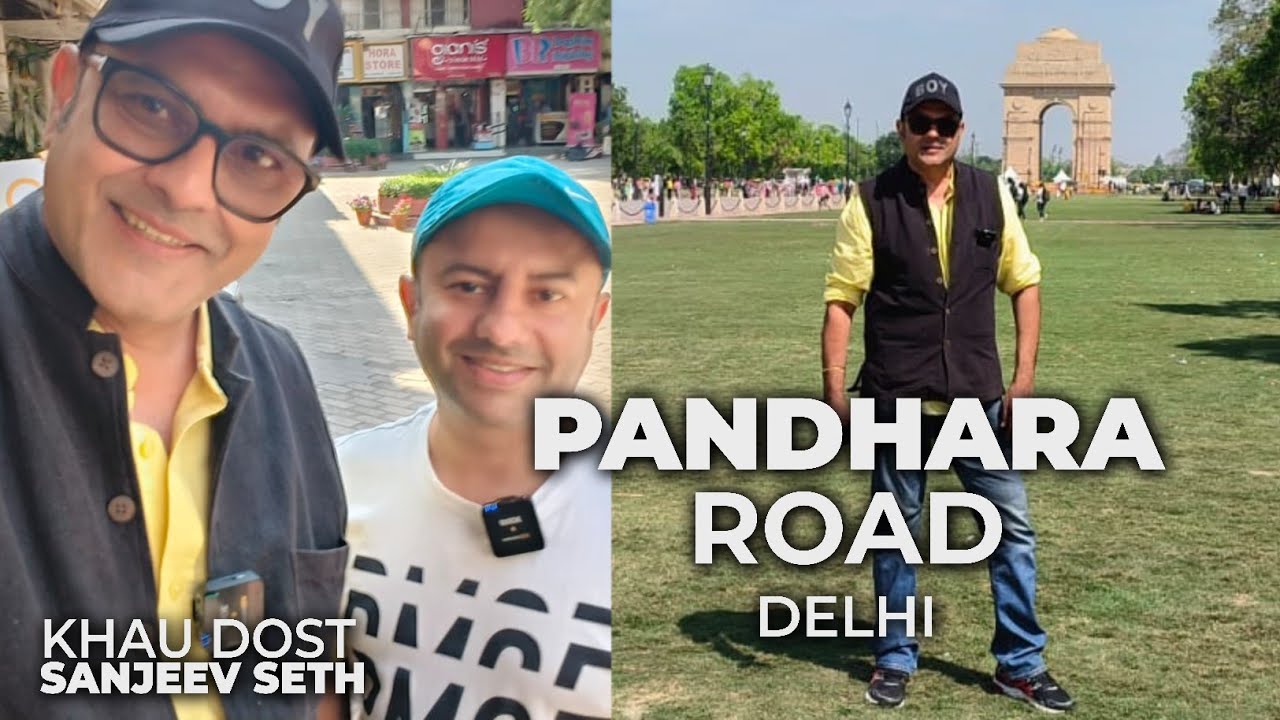 Delhi Food Tour | दिल्ली का खाना | Pandara Road | Pindi Restaurant ...