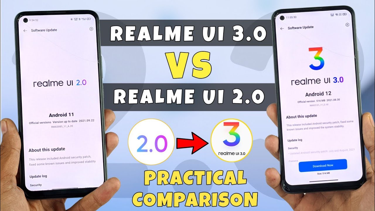Realme UI 3.0 Vs Realme UI 2.0 India | Full Comparison | Features ...