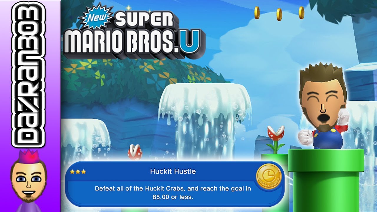 New Super Mario Bros. U Challenge Mode - TIME ATTACK - "Huckit Hustle ...