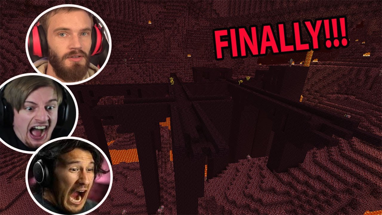 Gamers Reaction to First Seeing a Nether Fortress in Minecraft - YouTube