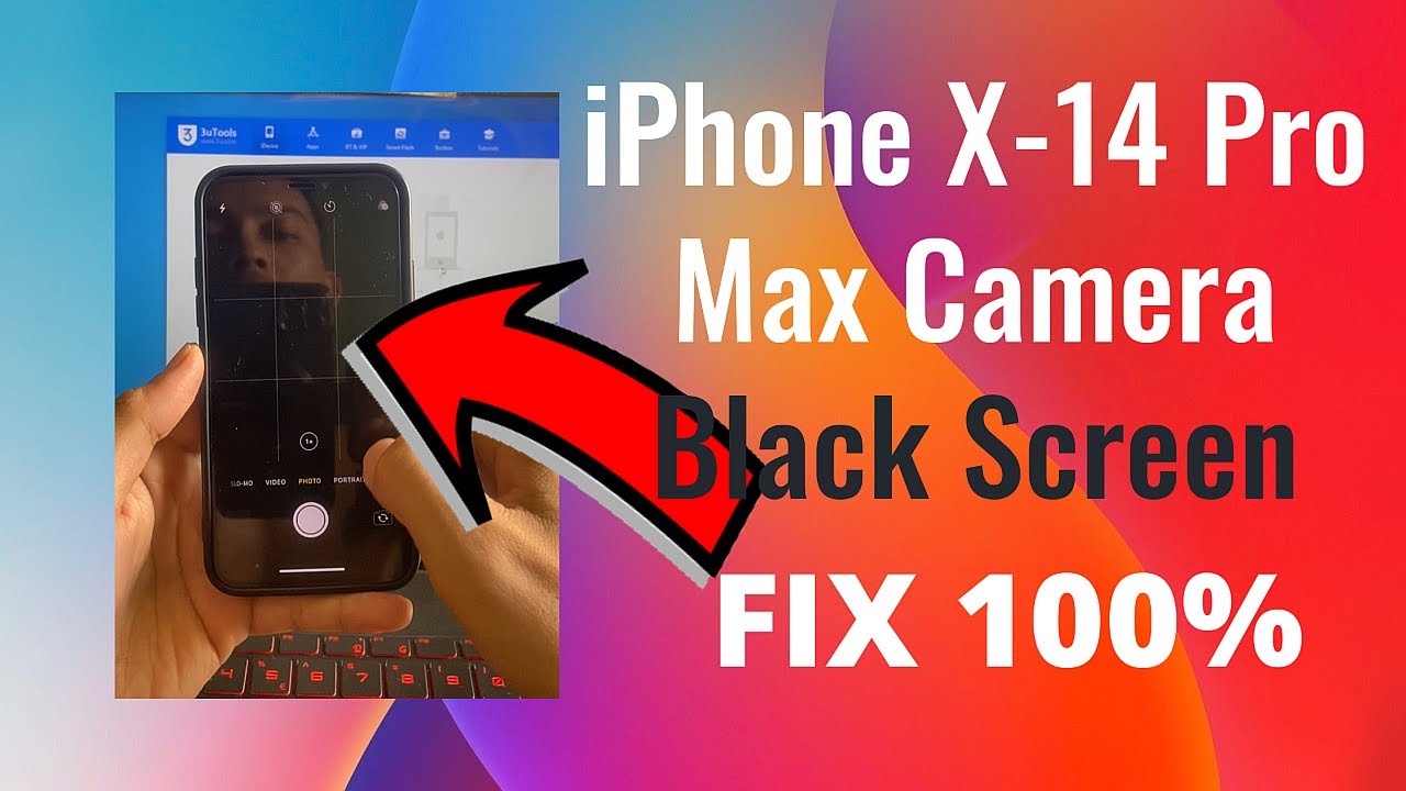 How to FIX iPhone X-14 Pro Max Black Screen Camera iOS16. # ...