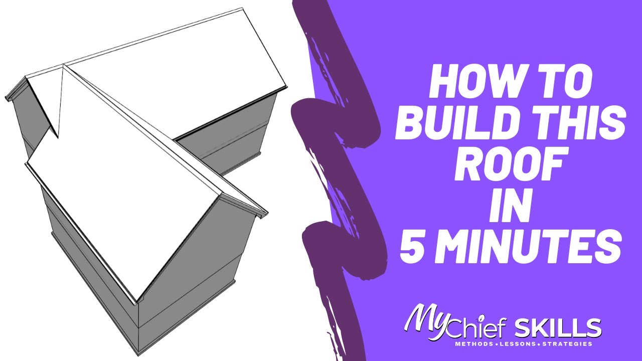 How to put a Roof on a home with an offset garage - YouTube